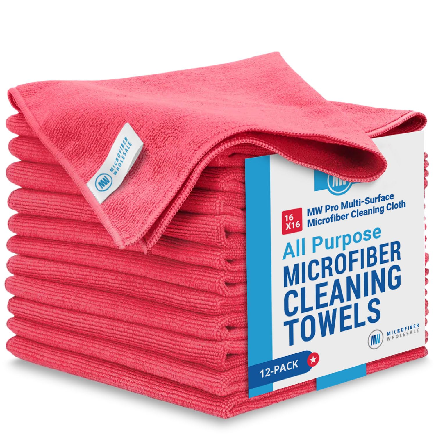 M/M Microfiber Cloth Red – Advance Building Maintenance Systems